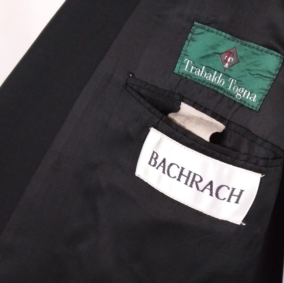 Bachrach | Suits & Blazers | Bachrach Black Wool Sport Jacket Mens Size ...